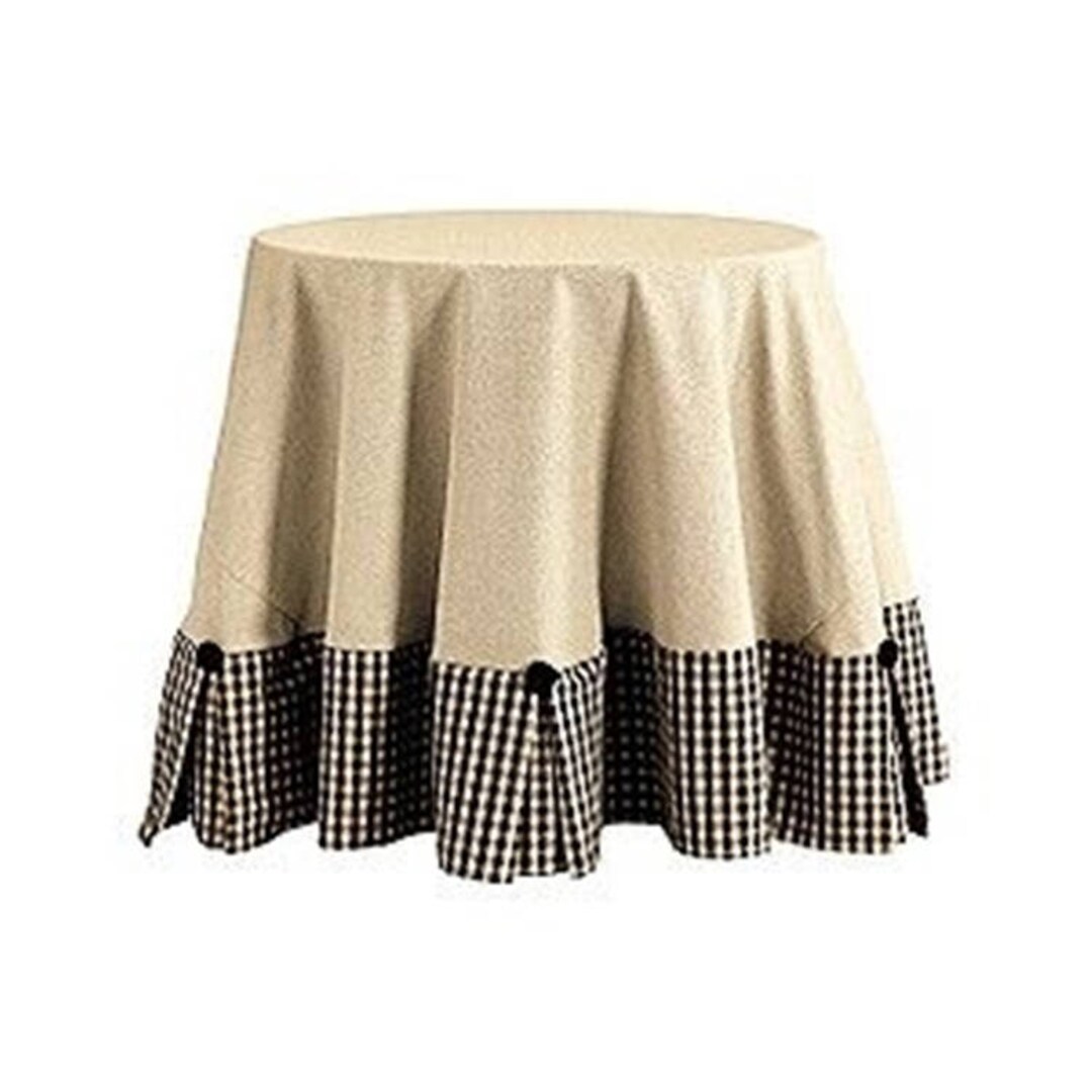Designer Custom Linen Tableskirt , Table Cover ,round ,console ...