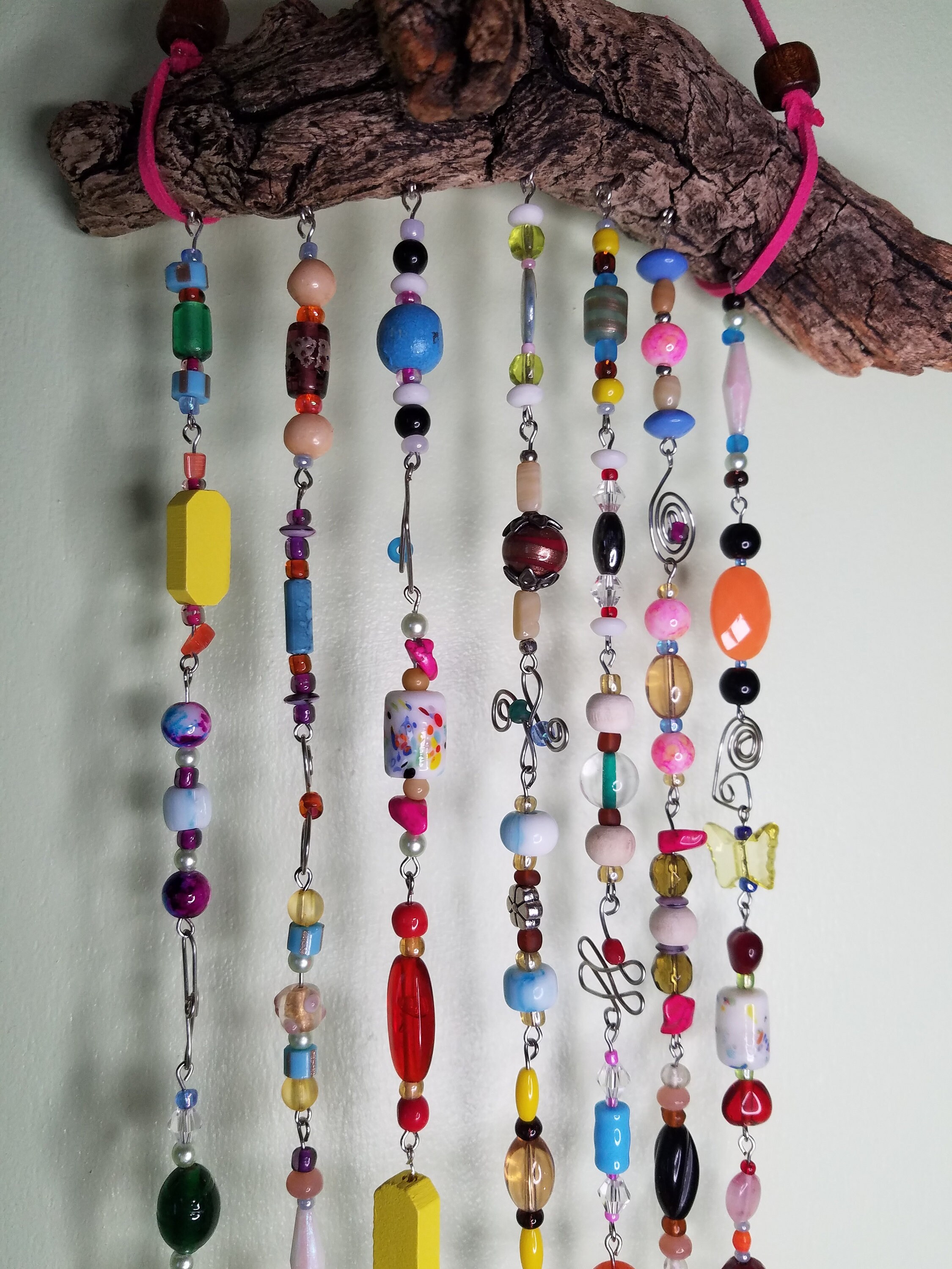 Beaded Sun Catcher and Driftwood | Etsy