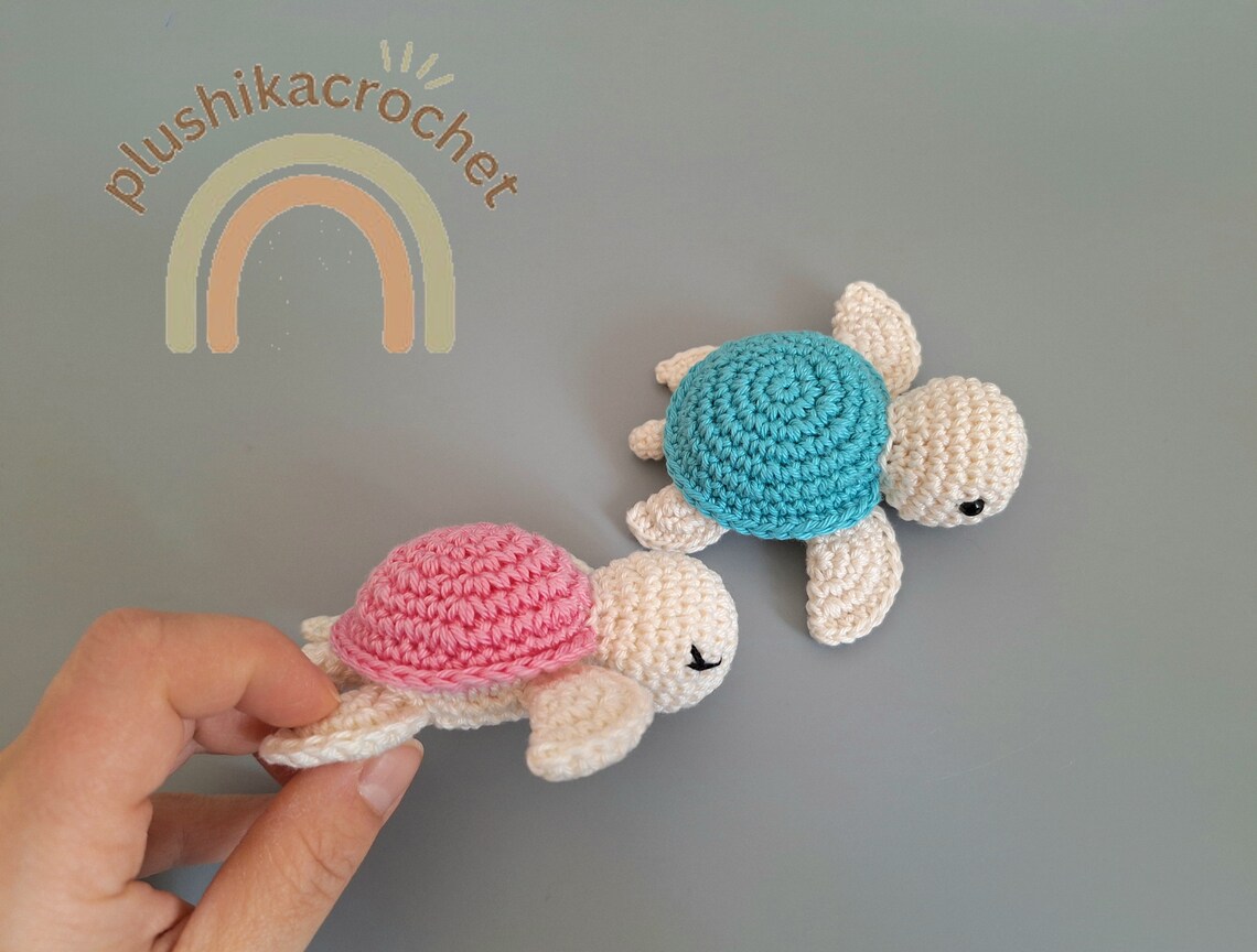 Crochet Pattern Turtle, Turtle Amigurumi, Crochet Mini Turtle Pattern ...