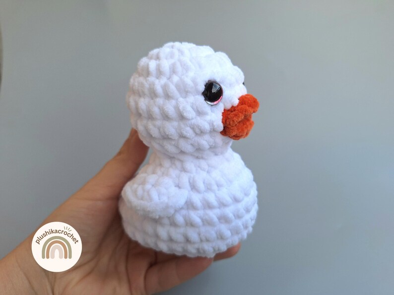No-sew Rubber Duck Crochet Pattern, Easy Amigurumi Tutorial, PDF ...