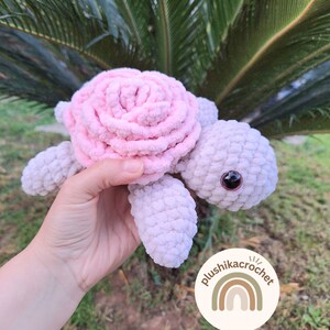 Crochet Rose Turtle Pattern: No-sew Amigurumi (PDF Pattern) - Etsy