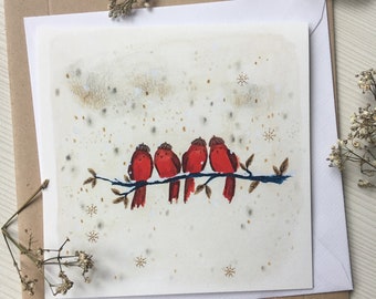 Winter greeting card | Etsy