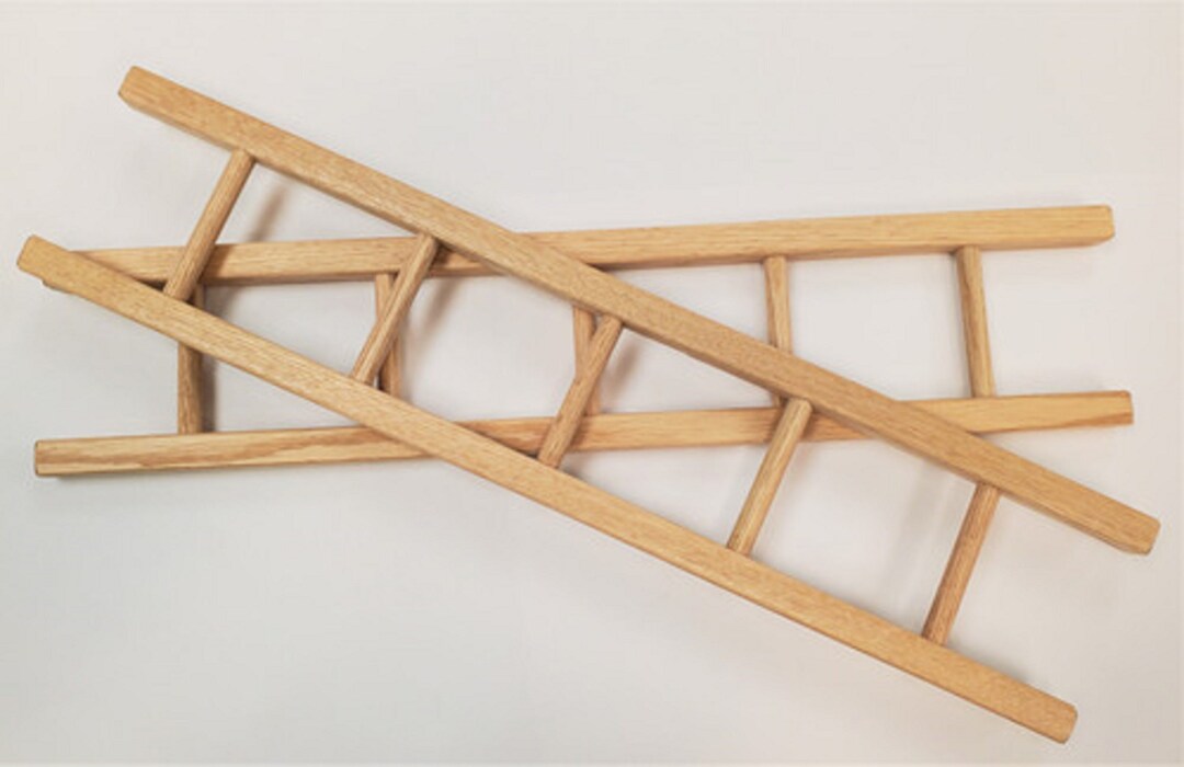 23" Oak Ladders, Pair - Etsy