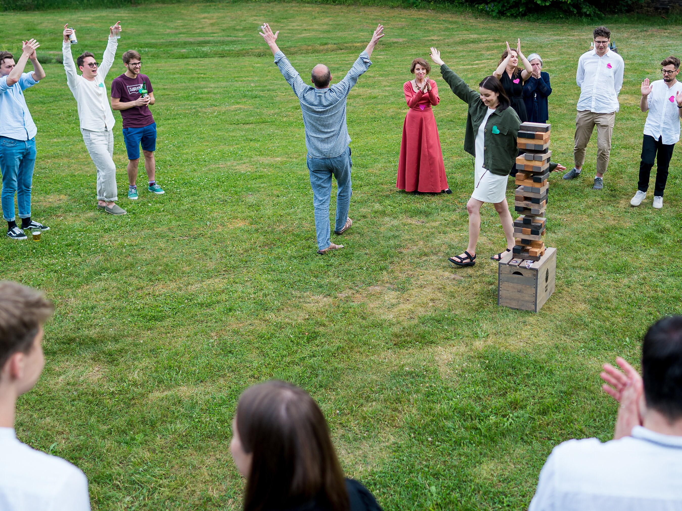 Personalized Giant Tumbling Tower - Celebrate Your Love Story With the ...