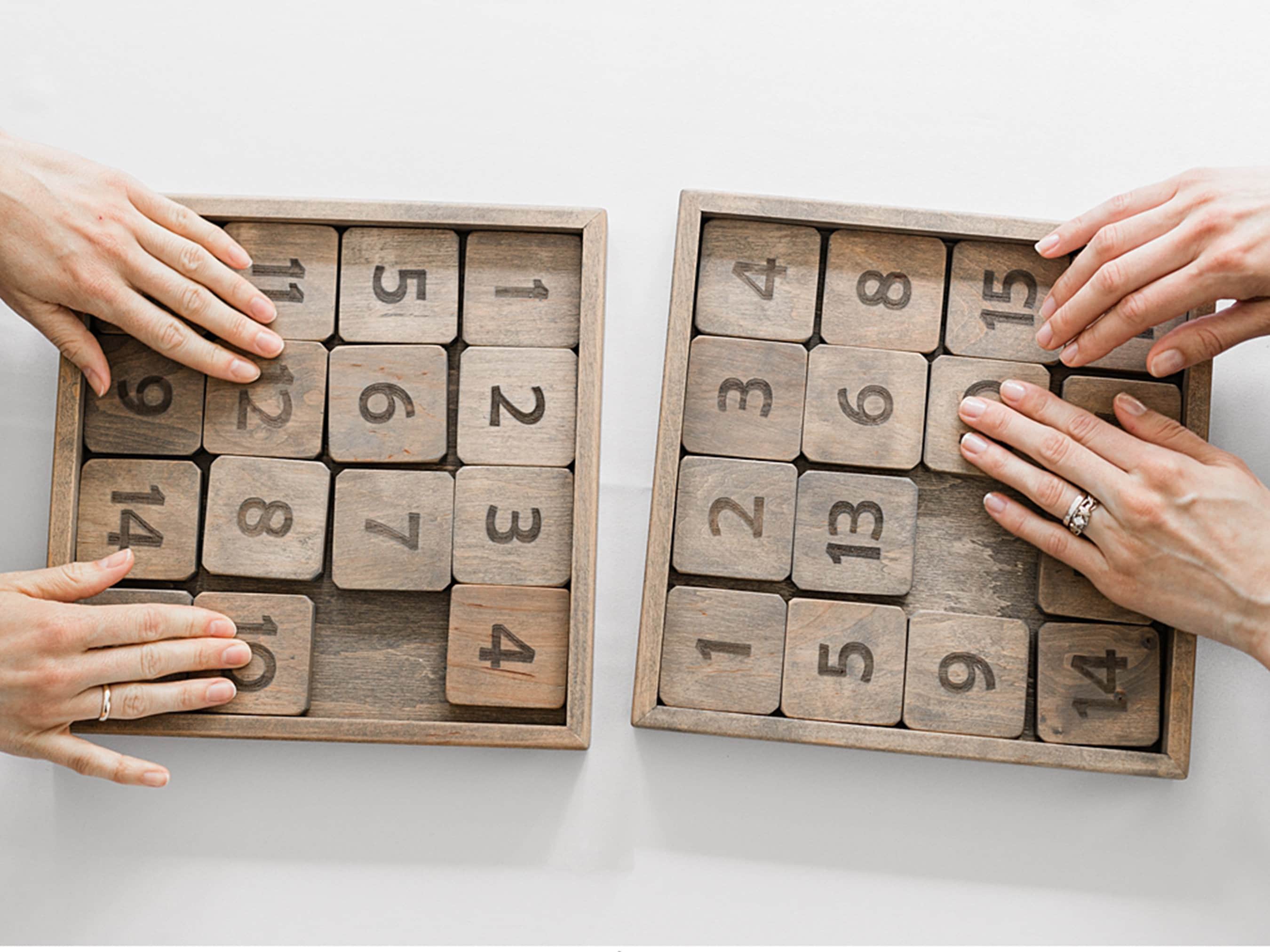 Wooden Slide 15 Puzzle for Kids and Teens: Boost Logical Thinking ...