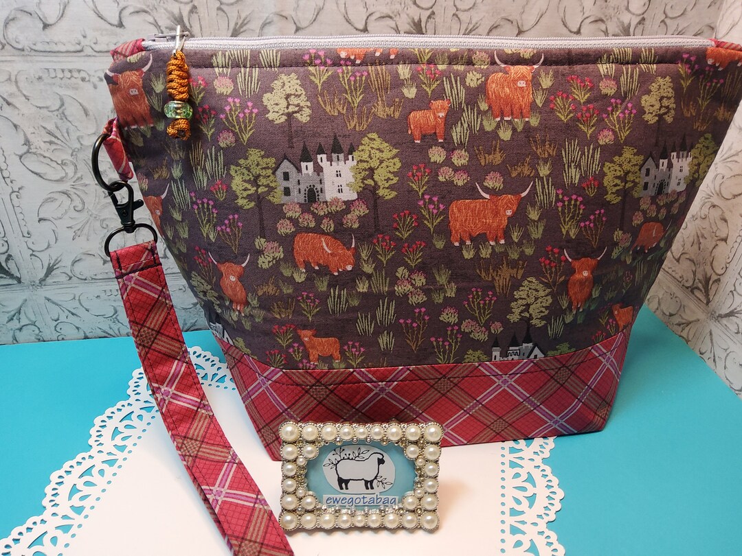 HIGHLAND COWS M Size Pocket Project Bag Zipper - Etsy