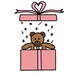 Open the Gift! Cute Cuddly Teddy Bear - Instant Download - Printable ...