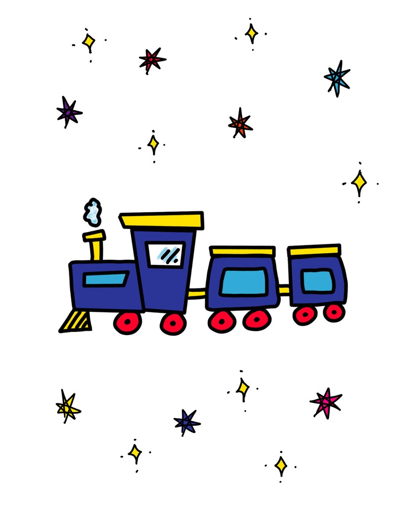 My Toy Train Coloring Page (1) From the Toy Bookshelf Pack Also ...