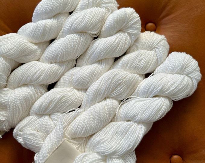 5 Skeins Classic Elite Mika Yarn, 100% Organic Cotton Sport Weight, in ...