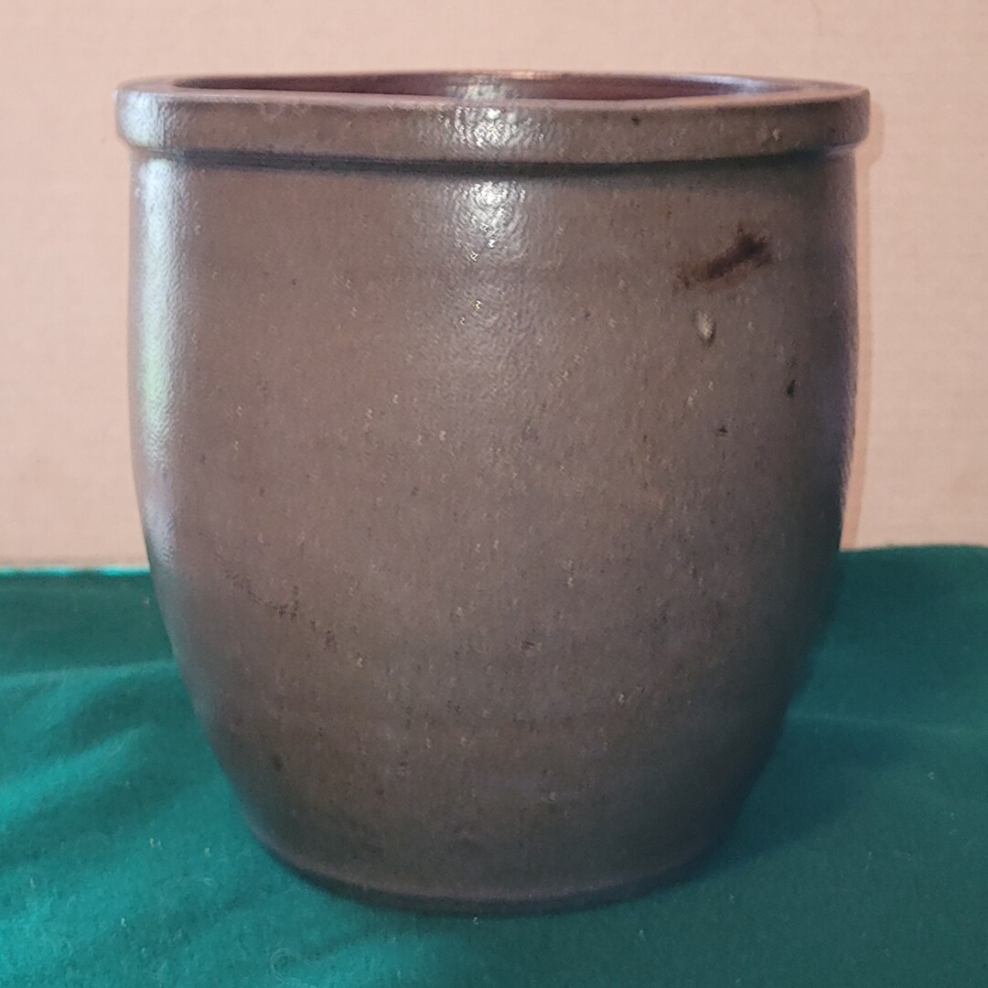 Beautiful Geo. Miller, Strasburg Cream Riser Brown Salt Glaze EXC - Etsy