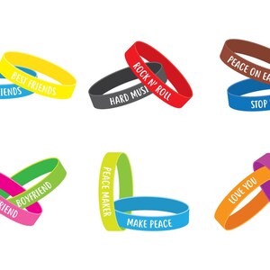 Personalize Wristband With Logos or Message. Custom Made Wristbands ...