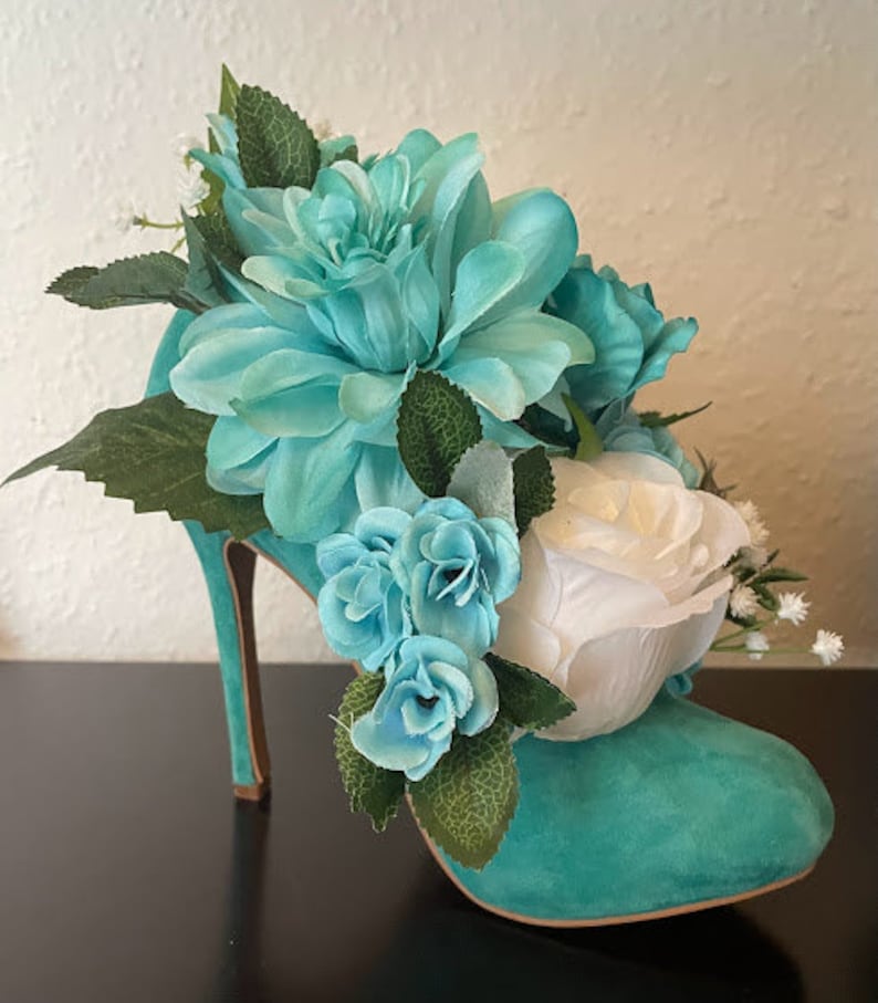 Bridal/wedding Centerpiece, High Heel Floral Arrangement, Anniversary ...