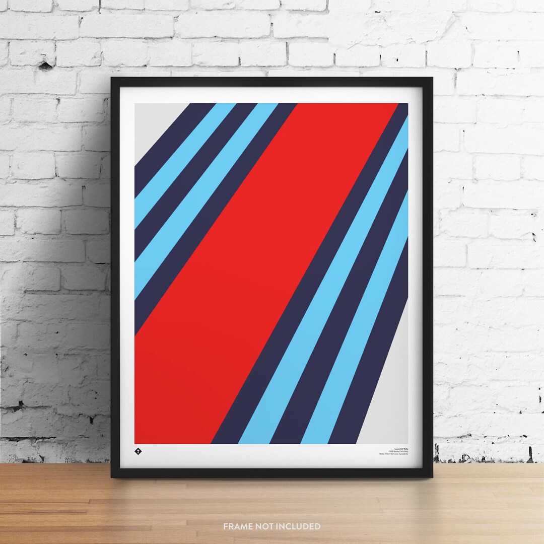 Motorsport Wall Art Print | Martini Lancia 037 Rally Racing Livery ...