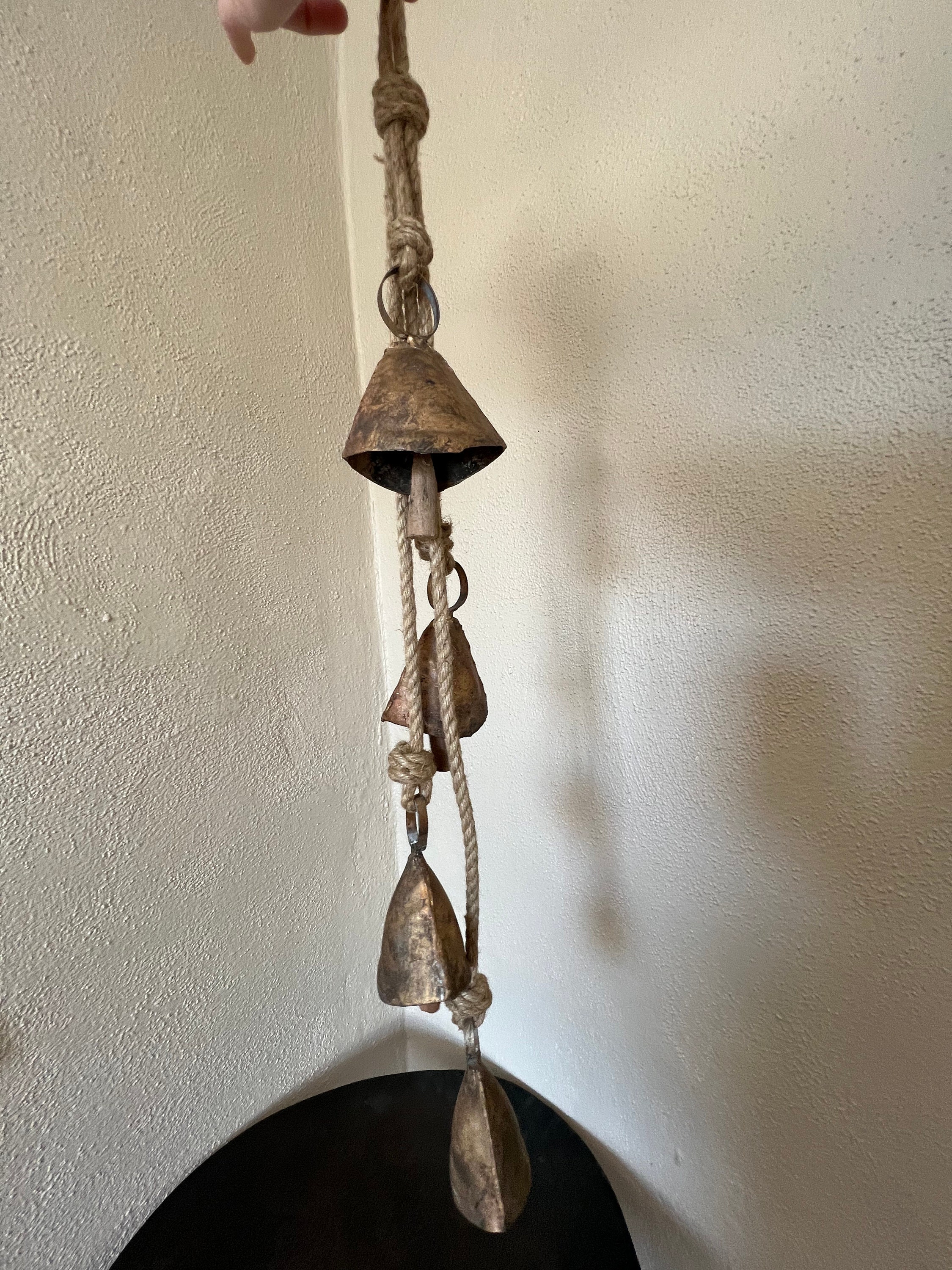 Harmony Cowbell Wind Chime Twine & Metal - Etsy