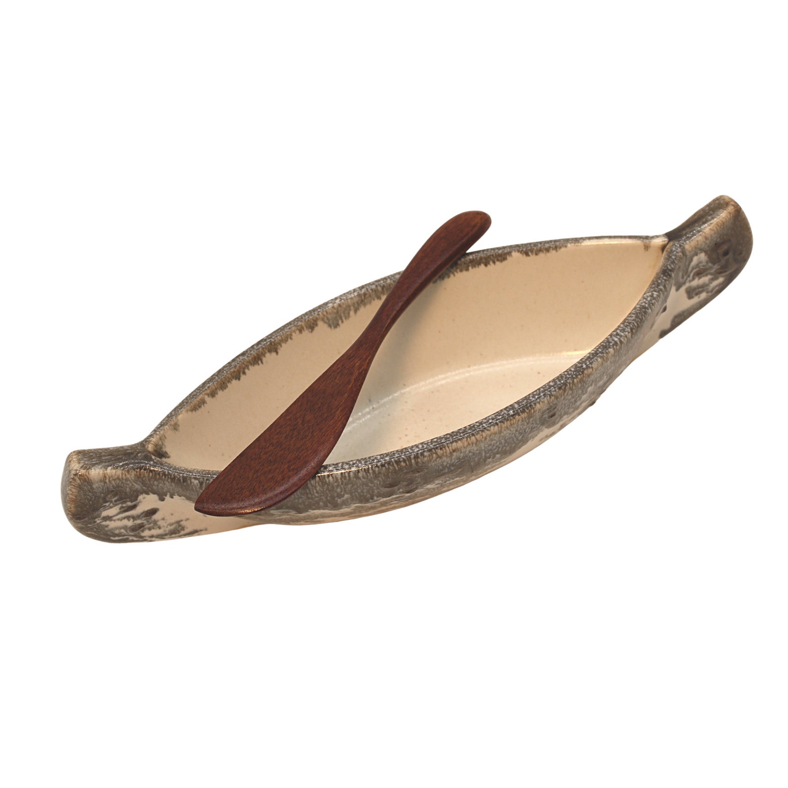 CHIP & DIP SET Small canoe on the Lake birch Bark - Etsy Canada