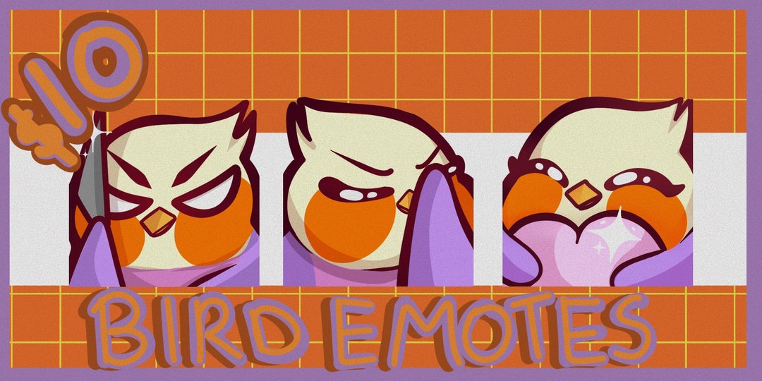 Bird Emotes - Etsy