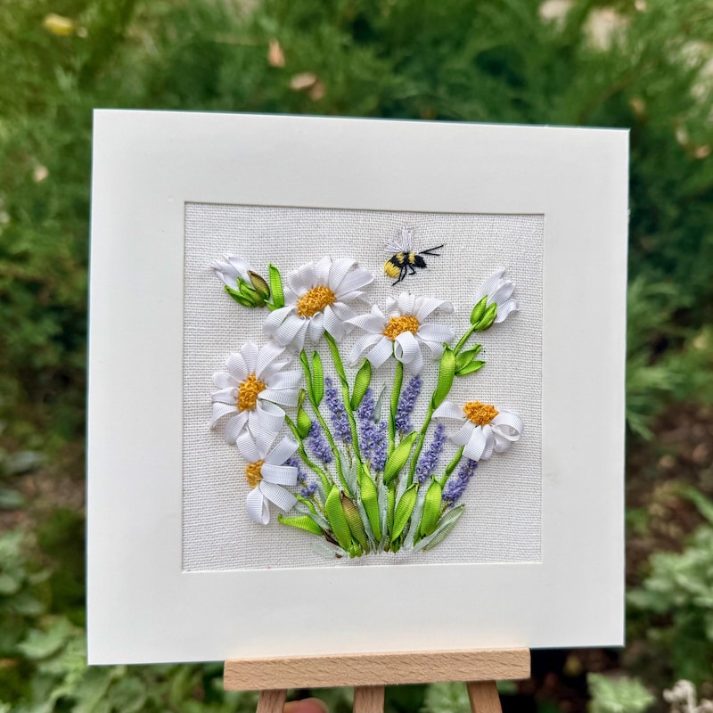 Embroidered Postcard - Etsy