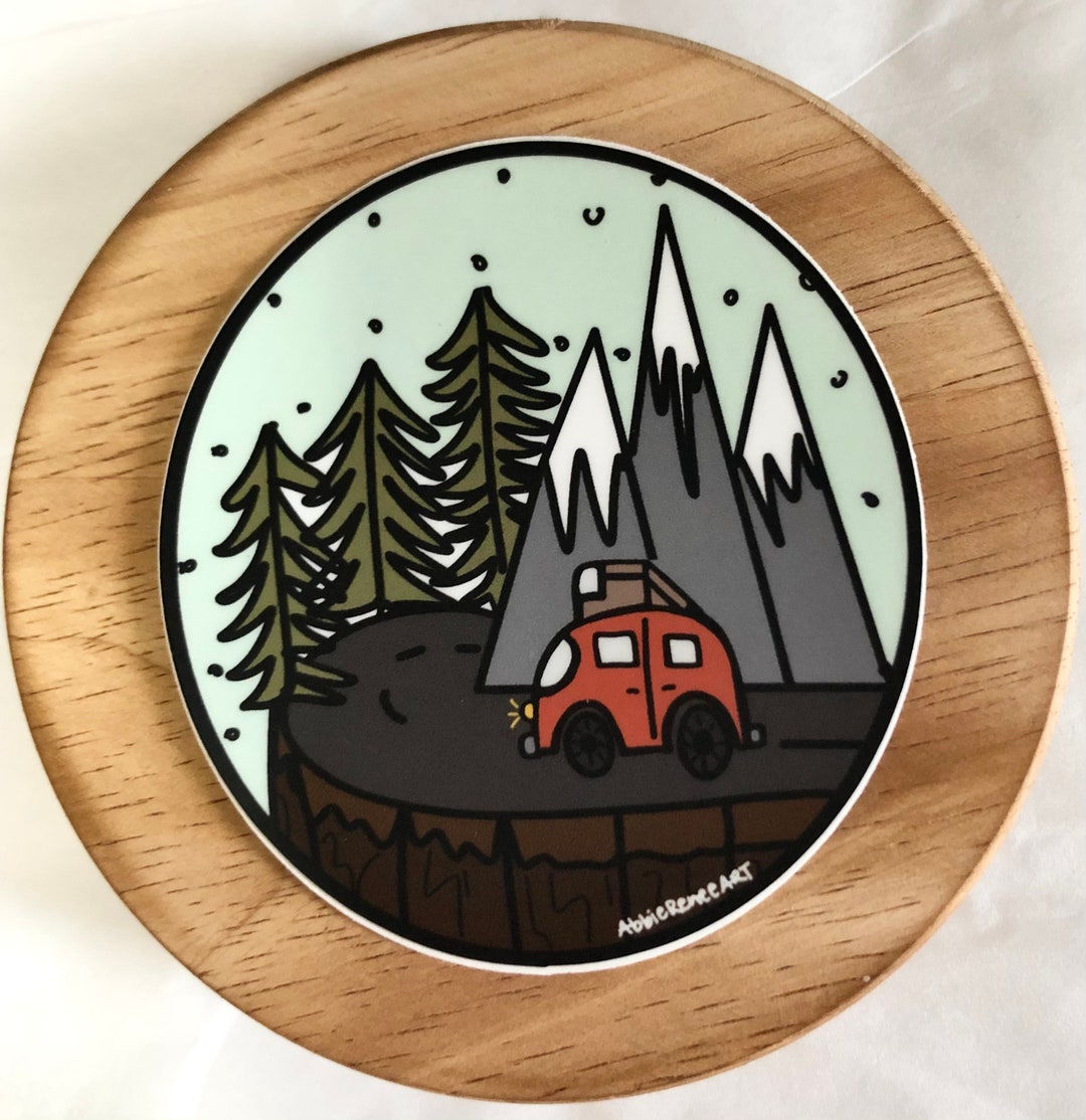 Adventure With Van Sticker - Etsy