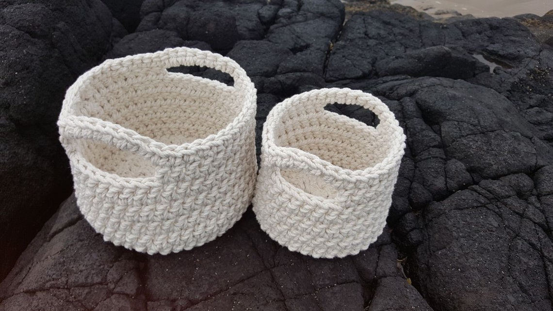 Chunky Rope Basket Crochet Pattern - Etsy