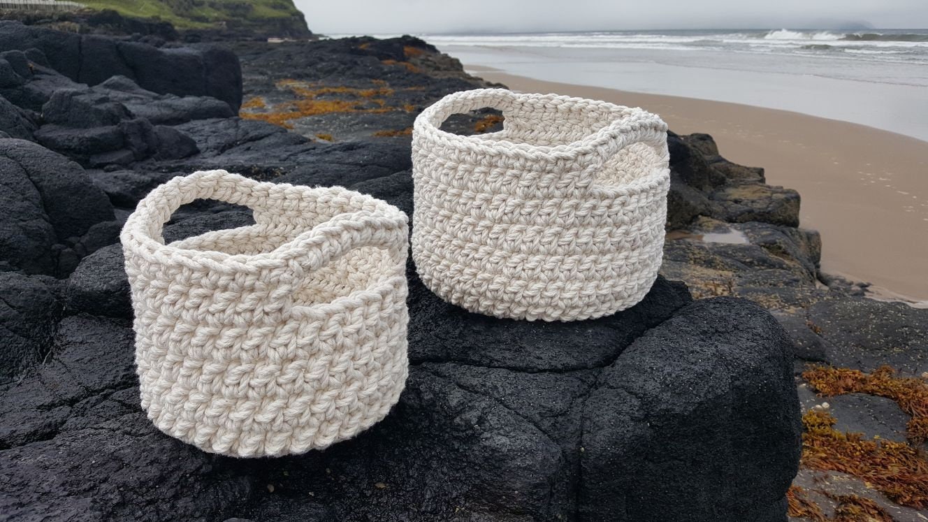 Chunky Rope Basket Crochet Pattern - Etsy