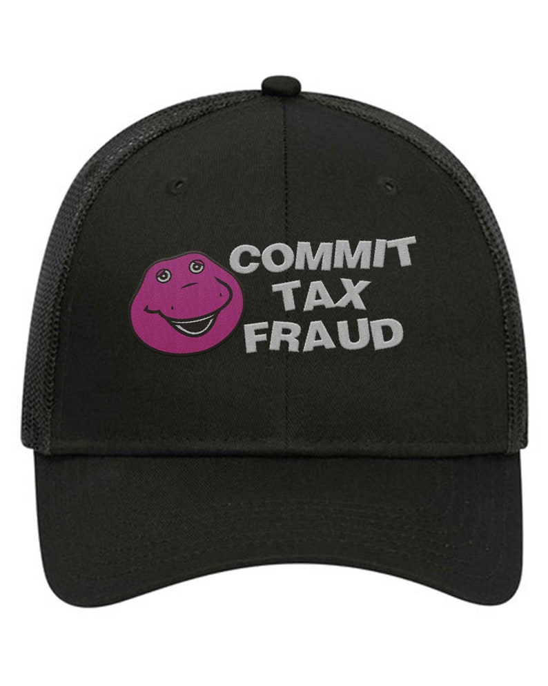 Commit Tax Fraud Funny Hat Dark Humour Adjustable Embroidered - Etsy