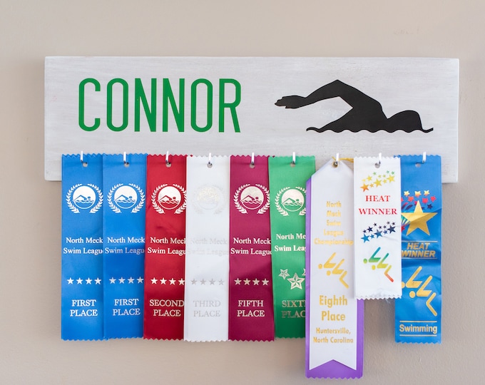 Swimming: Use a Award Rack to Display Your Swimming Ribbons - Etsy