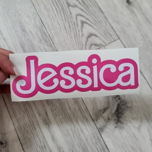 Personalised Name Sticker Vinyl Custom Name Vinyl Decals Water Bottle ...