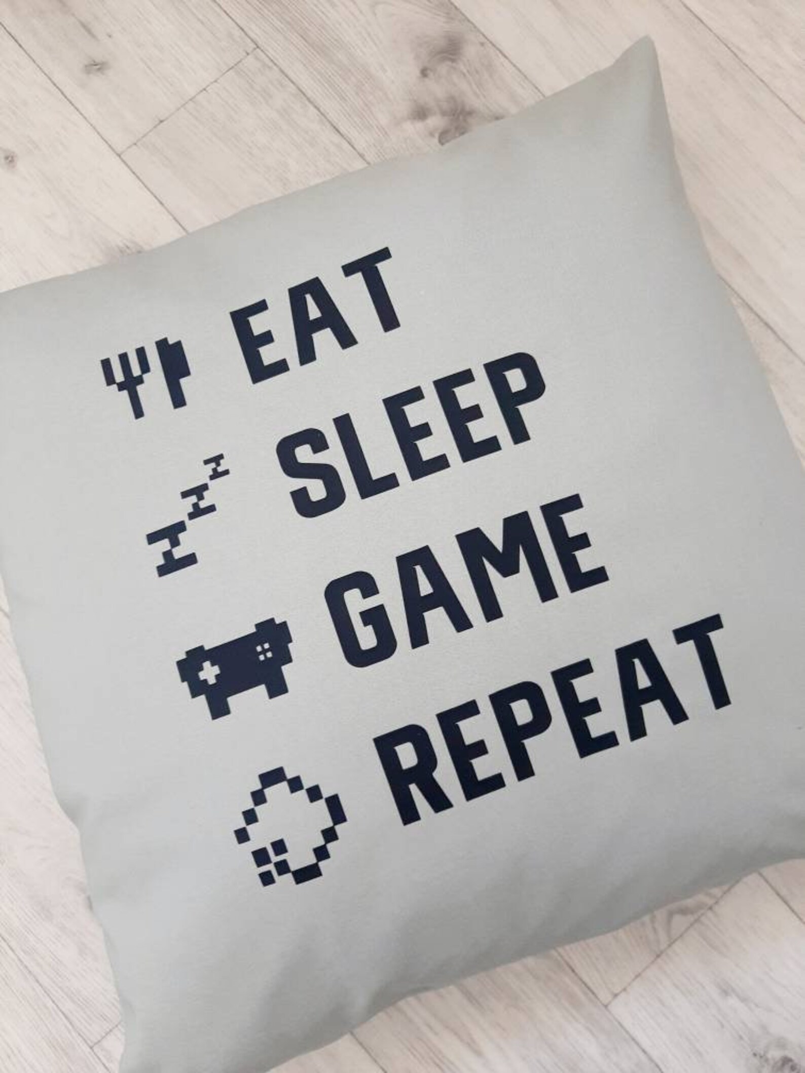 Eat Sleep Game Repeat Gaming Cushion Xbox Cushion Gamer - Etsy UK
