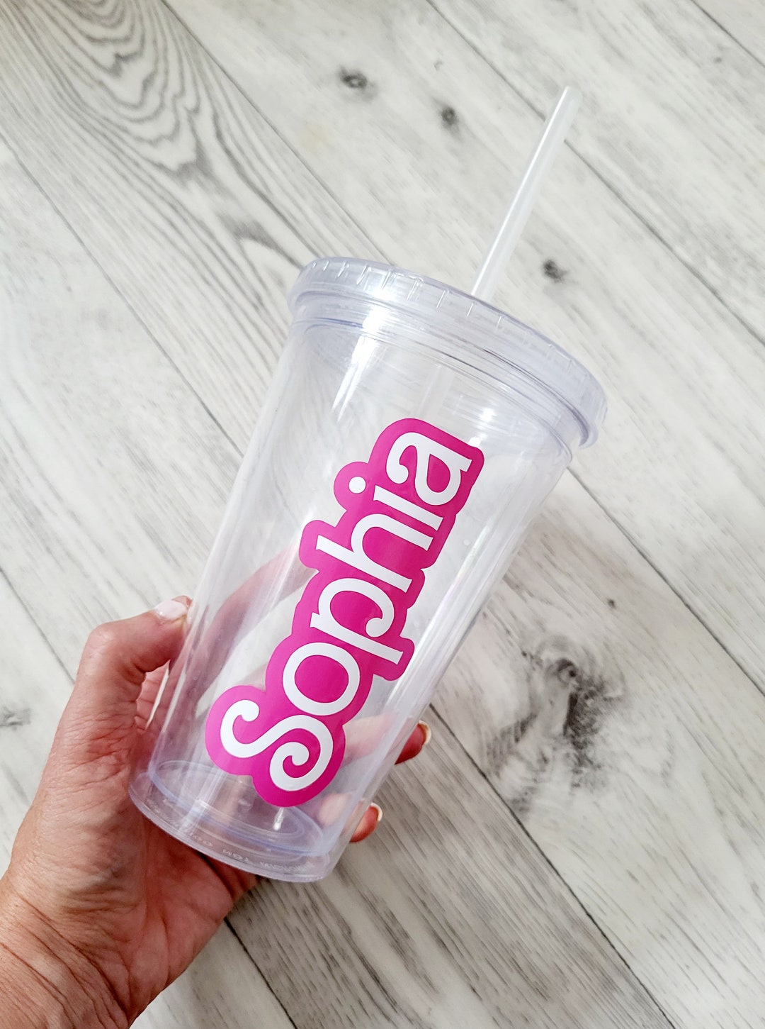 Personalised Name Sticker Vinyl Custom Name Vinyl Decals Water Bottle ...