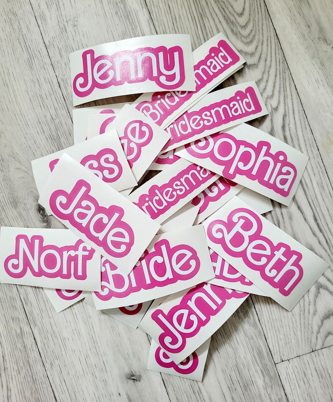 Personalised Name Sticker Vinyl - Custom Name Vinyl Decals - Water ...