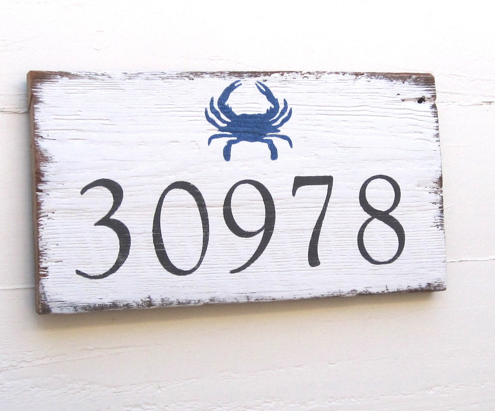 House Numbers Beach House, Coastal Decor, Nautical House Numbers ...