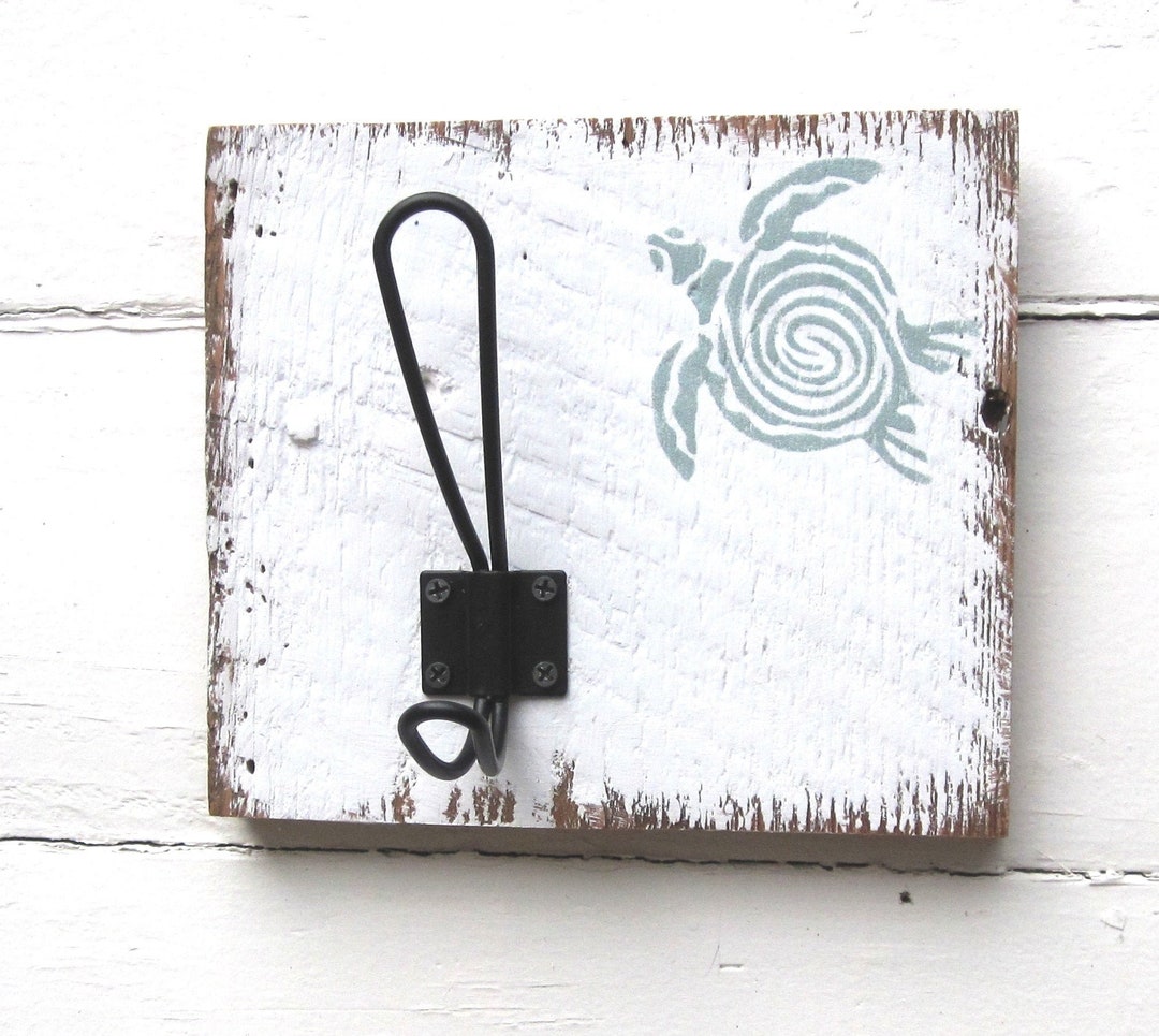 Sea Turtle Wall Hook, Beach Decor, Coastal Decor, Entryway Decor ...
