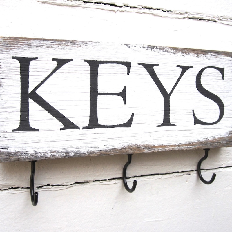 Rustic Key Hook - Etsy
