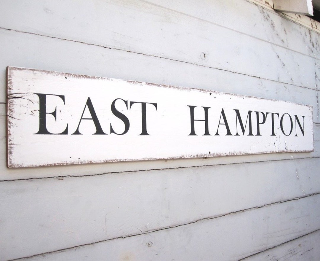 Hamptons Decor, Hamptons Sign, Hamptons Style, East Hampton Sign, Long ...