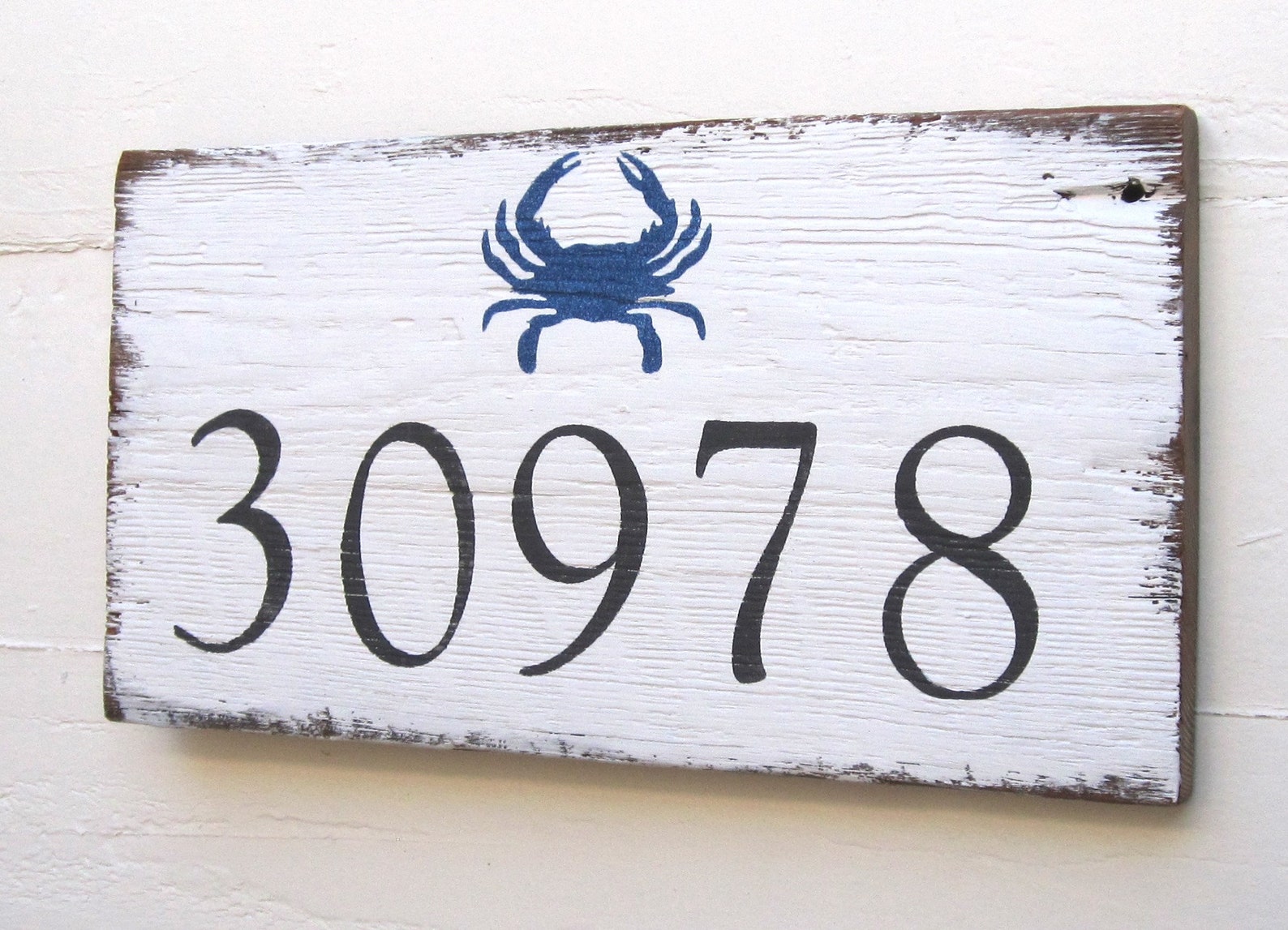 House Numbers Beach House, Coastal Decor, Nautical House Numbers ...