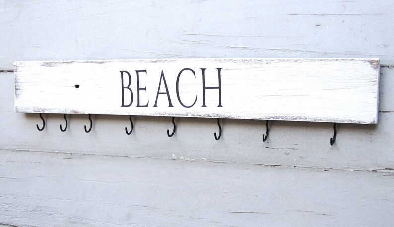 Key Holder Beach, Rustic Home Decor, Beach Decor, Coastal Decor, Rustic ...