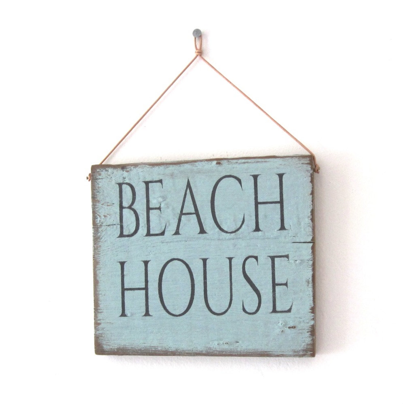 Rustic Beach Decor, Distressed Beach House Sign, Beach House Decor ...