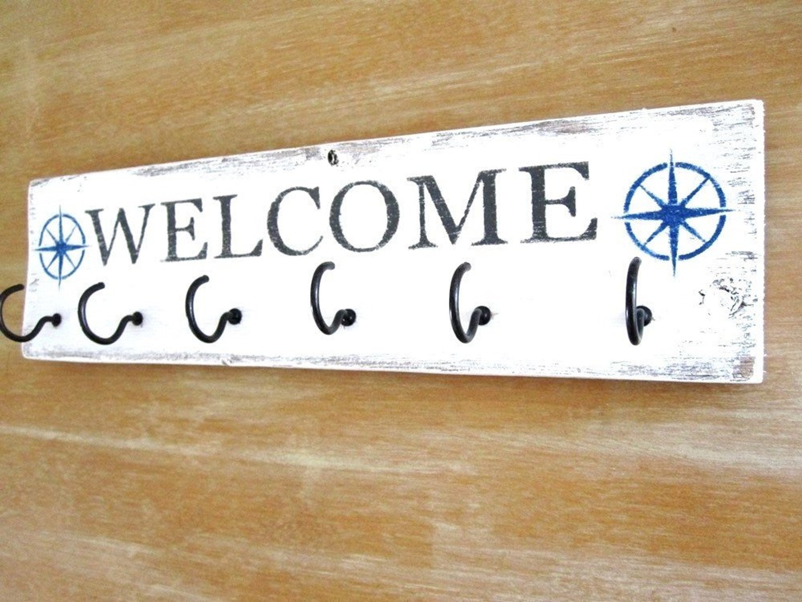 Entryway Key Holder, WELCOME Key Rack, Key Holder for Wall, Key Hooks ...