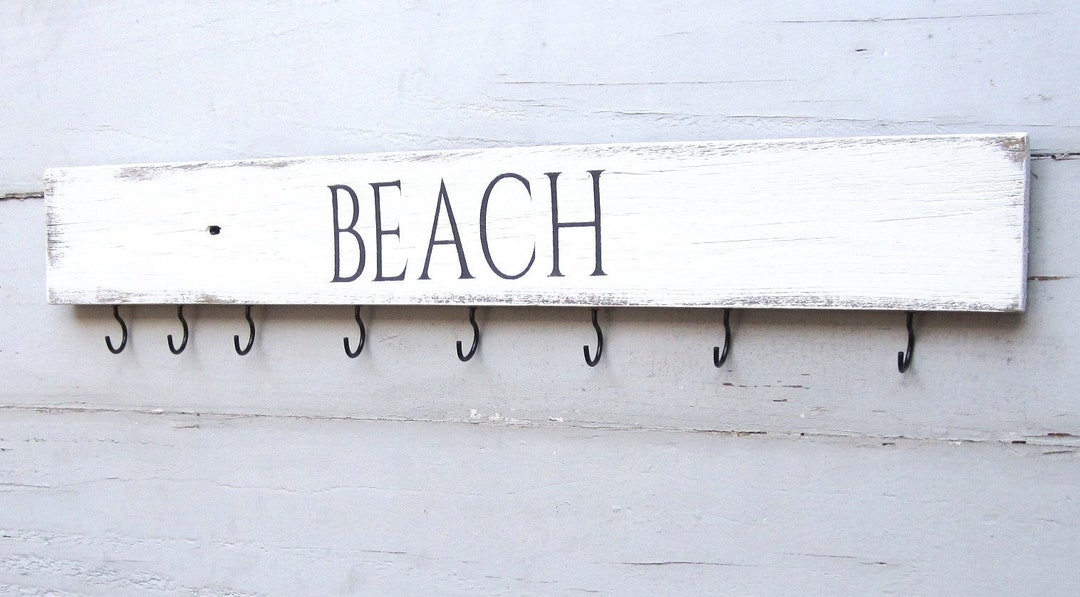 Key Holder Beach, Rustic Home Decor, Beach Decor, Coastal Decor, Rustic ...