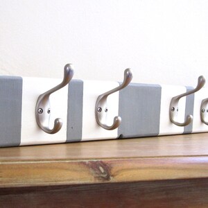 Wall Coat Rack With Hooks, Beach House Entryway, Coastal Coat Rack ...