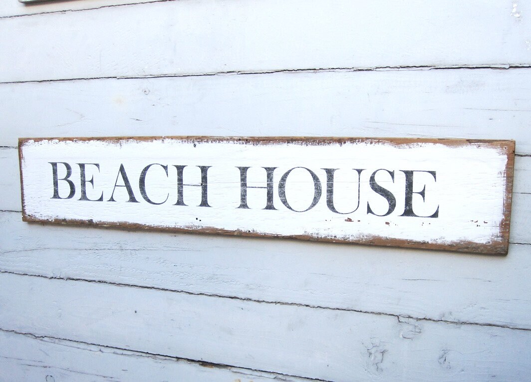 BEACH HOUSE Signs, Wood Beach Signs, Coastal Decor Beach, Beach ...