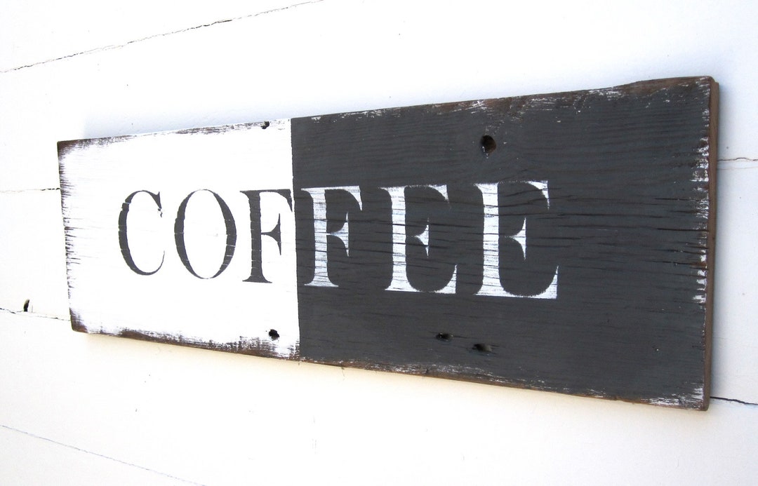 COFFEE Sign, Coffee Signs for Kitchen, Rustic Coffee Sign, Farmhouse ...