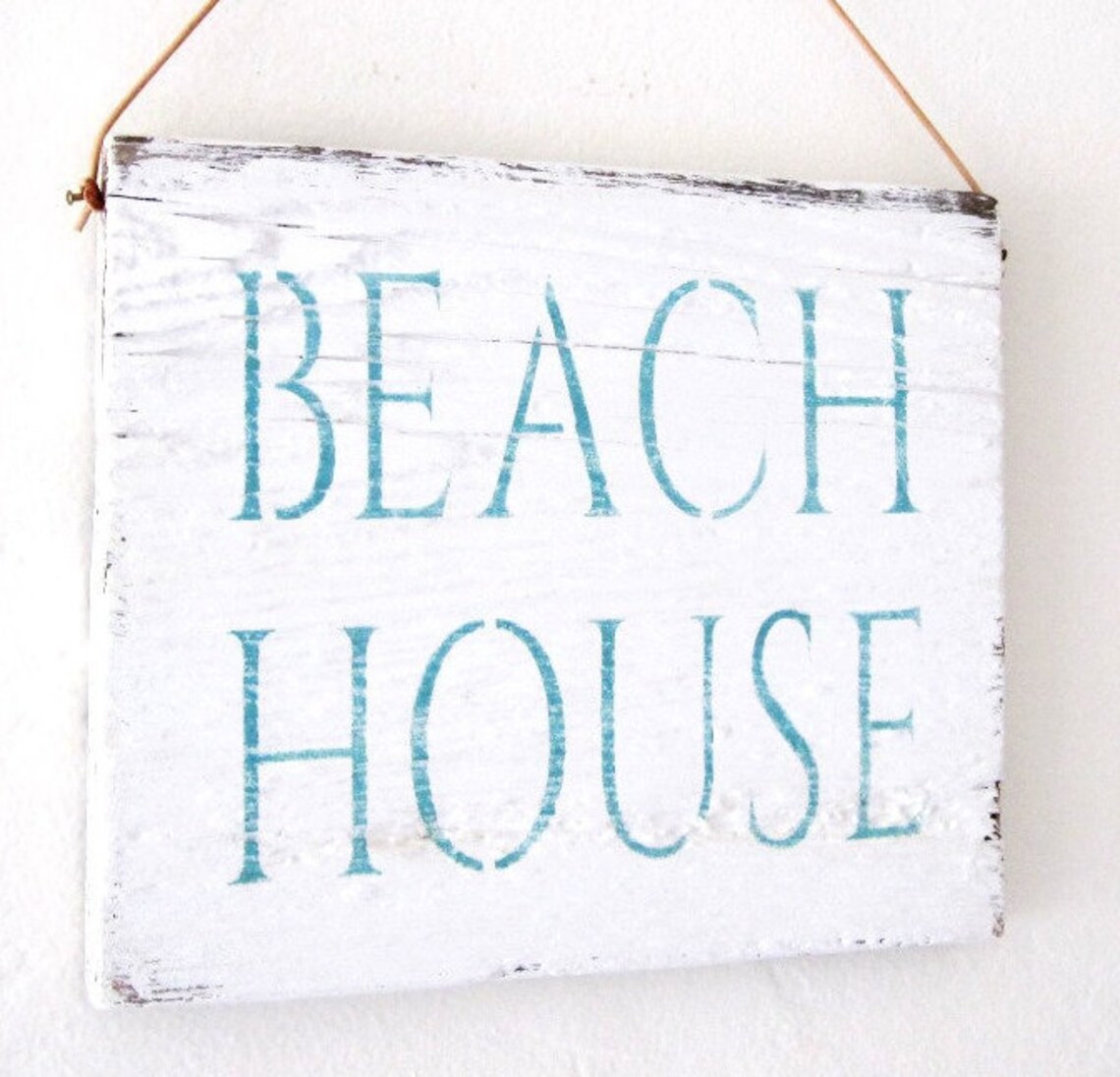 Rustic Beach Decor, Distressed Beach House Sign, Beach House Decor ...
