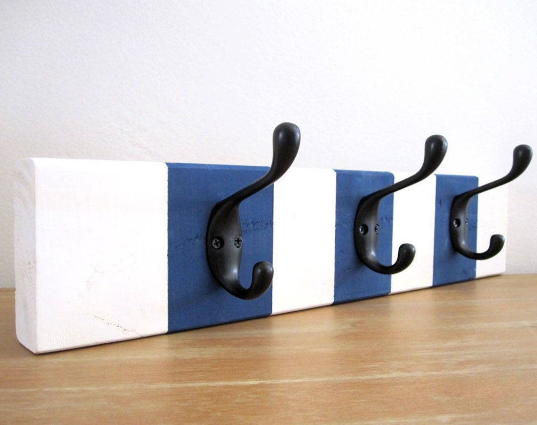 Nautical Wall Coat Rack, Coastal Entryway Decor, Foyer Entry Mudroom ...
