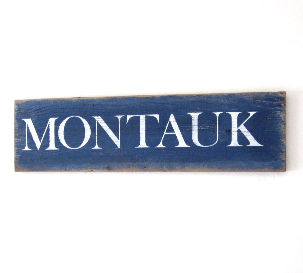 MONTAUK Sign Hamptons Decor Coastal Decor Beach House | Etsy
