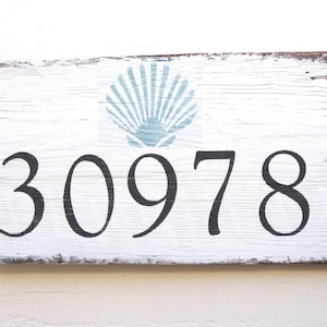 Nautical House Numbers, Address Sign,house Numbers Beach House, Coastal ...
