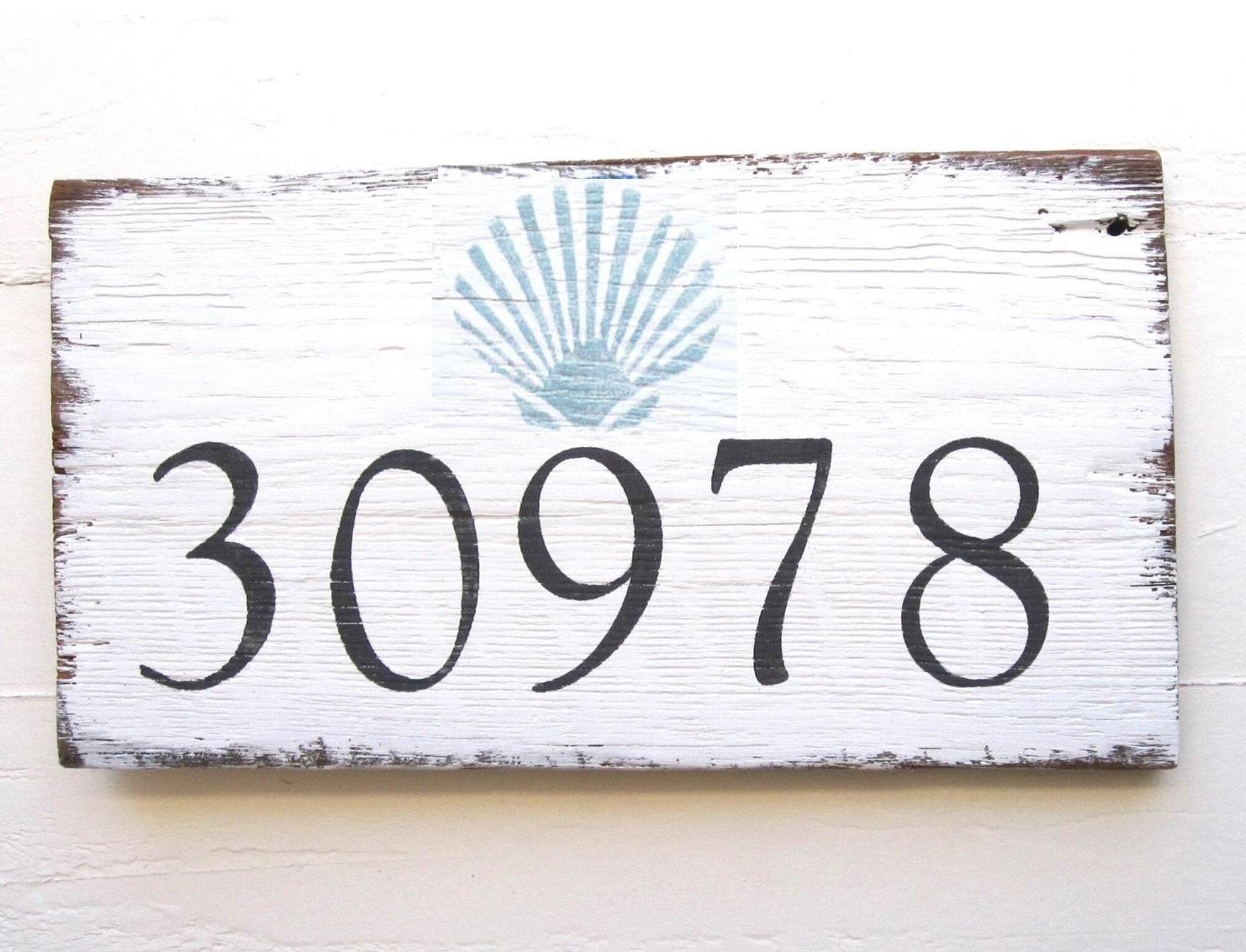 Nautical House Numbers Address SignHouse Numbers Beach - Etsy 日本