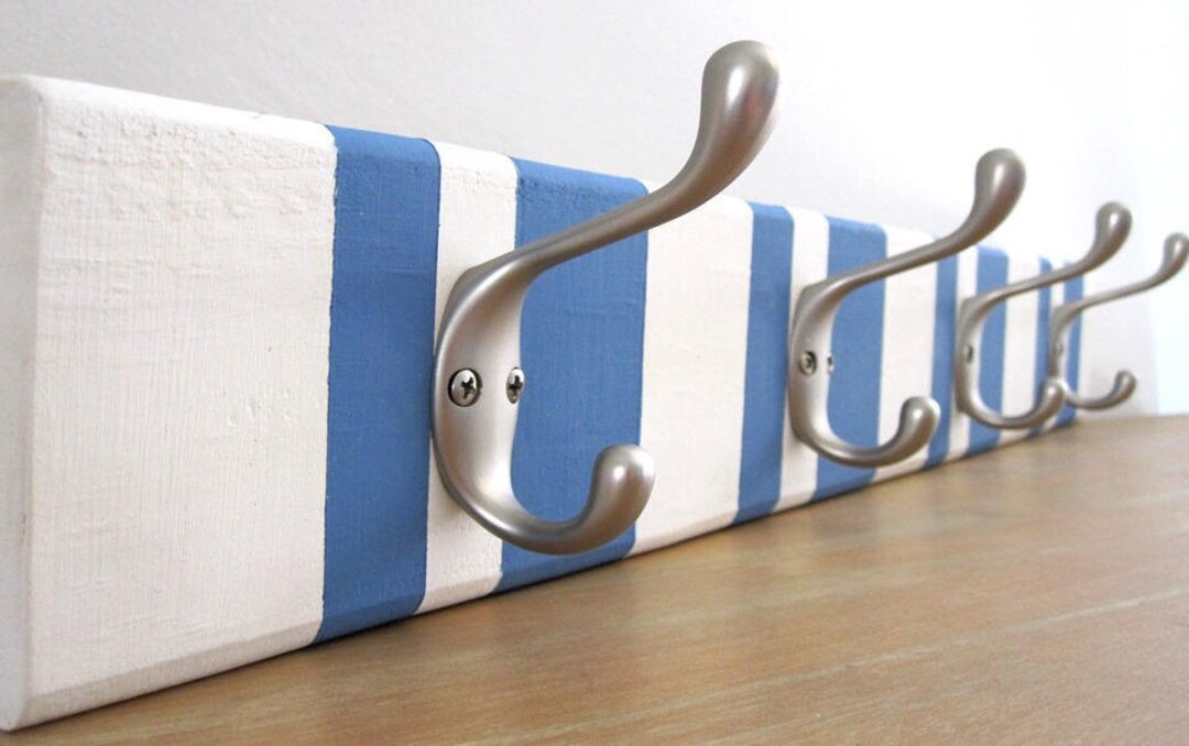 Beach Coat Rack, Beach Towel Hooks, Nautical Decor Coat Hooks, Coastal ...