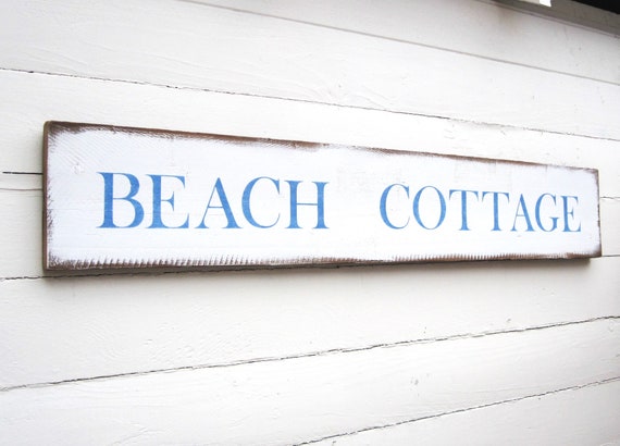 Beach Cottage Sign Beach Cottage Decor Rustic Beach House - Etsy