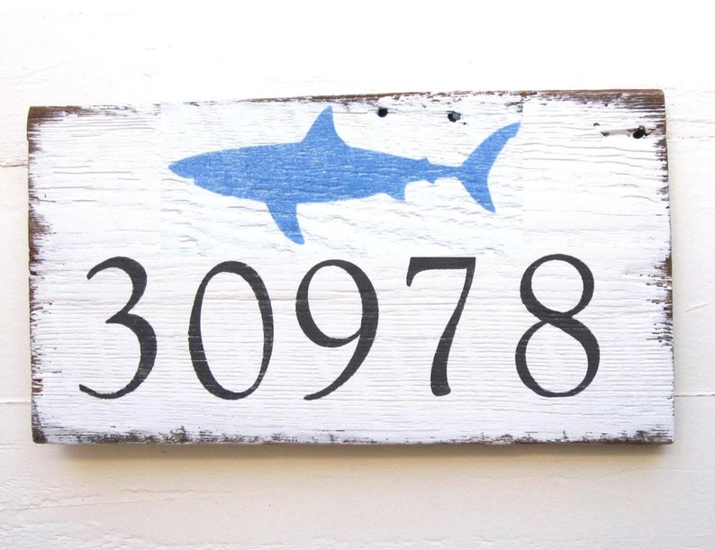 Beach Address Sign,wood House Numbers Sign,rustic Beach Sign,house ...